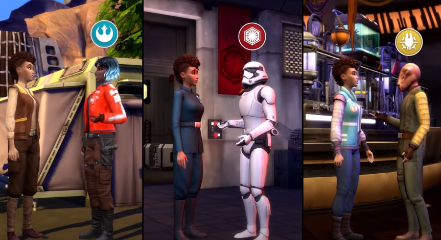 EA detalla el gameplay de su nuevo pack Los Sims 4 Viaje a Batuu ...