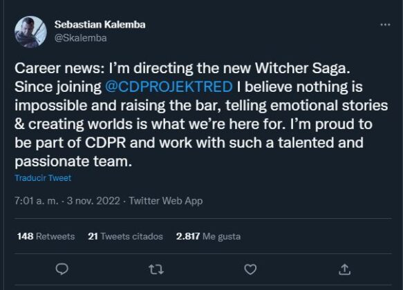 Sebastian Kalemba tomará el rol de director de la nueva trilogía de The ...